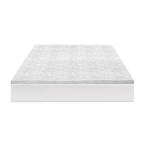 SensorPEDIC iCOOL 1.5-Inch Gel-Infused Memory Foam Mattress Topper - King, Silver