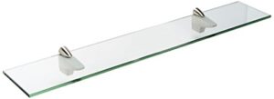 spancraft glass falcon glass shelf, brushed steel, 6 x 36