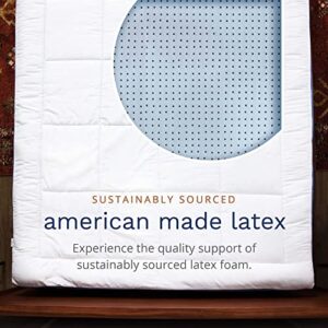 ViscoSoft Pillow Top Latex Mattress Topper - Made in USA Serene 3 Inch Gel Latex Mattress Pad and Cover (California King)