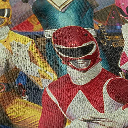 LOGOVISION Power Rangers Blanket, 50"x60" Stance Woven Tapestry Cotton Blend Fringed Throw