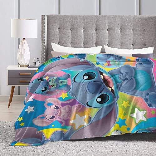 Cartoon Blanket Ultra Soft Flannel Throw Blankets for Travelling Living Room Couch Sofa Bedroom Decor Giftsa 50"x40"