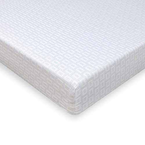 SensorPEDIC SensorCOOL 4-Inch Elite Cooling Gel-Infused Memory Foam Mattress Topper, King, White