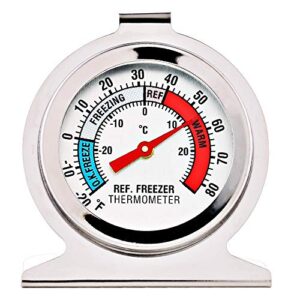 4 Pack Refrigerator Freezer Thermometer Large Dial Thermometer