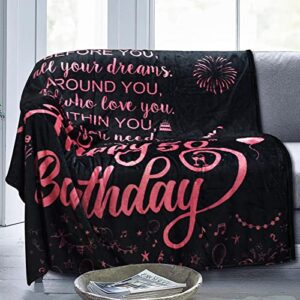 50th Birthday Gifts for Women Funny 1972 Blanket for 50 Year Old Woman 50th Birthday Throw Ideas 50 Birthday Decorations for Women Her Him Wife Sister Mom Friends Grandmother 60"x50"