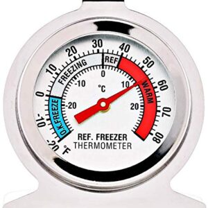 12 Pack Refrigerator Freezer Thermometer Large Dial Thermometer