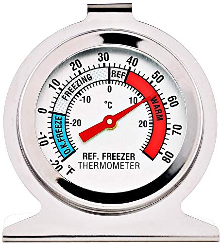 12 Pack Refrigerator Freezer Thermometer Large Dial Thermometer