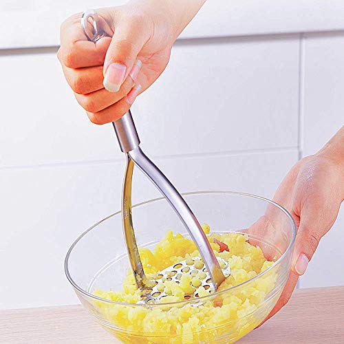 FLYINGSEA Potato Masher,Professional 18-10 Stainless Steel Potato Masher,Vegetable Masher,Cooking And Kitchen Gadget.