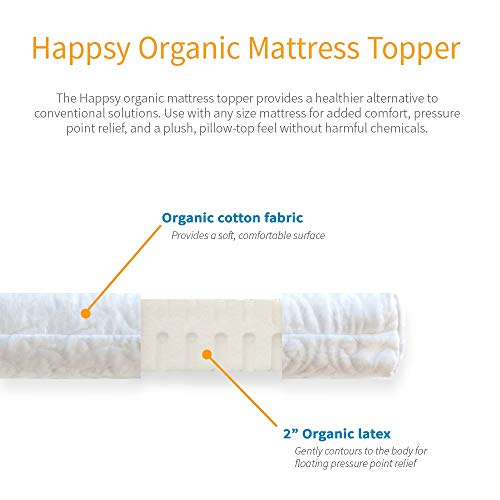 Happsy Organic Mattress Topper - Full