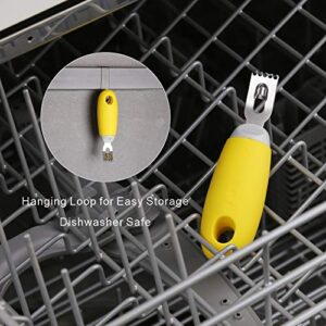 KITCHENDAO Citrus Lemon Peeler Zester Tool with Specially Designed Channel Knife to Save Effort, Ultra Sharp Lemon Rind Twist Peeler Tool Bar Bartender Lime Lemon Stripper for Cocktails Kitchen