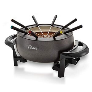 oster fondue pot | titanium infused duraceramic fondue maker, black