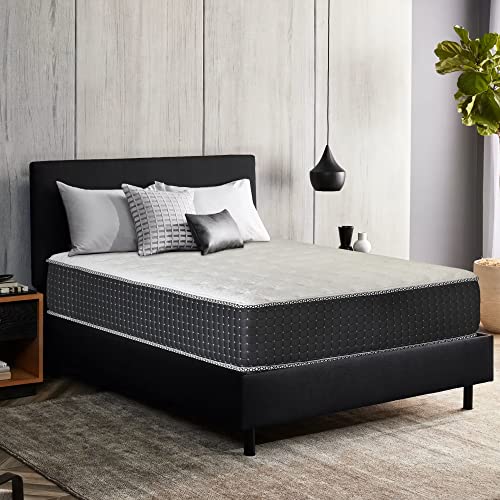 Treaton 14-Inch Luxury Foam Encased Firm Hybrid Mattress, Pocket Coil Springs for Motion Isolation & Pressure Relief, Strong Edge Support, High Density Foam, 2" Fluffy Quilted Top, King, Black