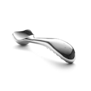 stainless steel ice cream scoop by midnight scoop - ergonomic ice cream scooper for hard ice cream - dishwasher safe ice cream spade