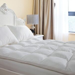 extra thick mattress topper + all season comforter light weight queen size