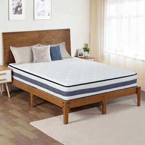 olee sleep 11 inch coastline gel memory foam innerspring hybrid mattress, mattress in a box, certipur-us certified, king