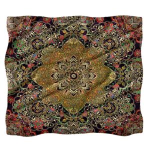 throw blanket lightweight microfiber fleece blanket,paisley floral mandela,soft cozy 59.0x78.7 bed blankets