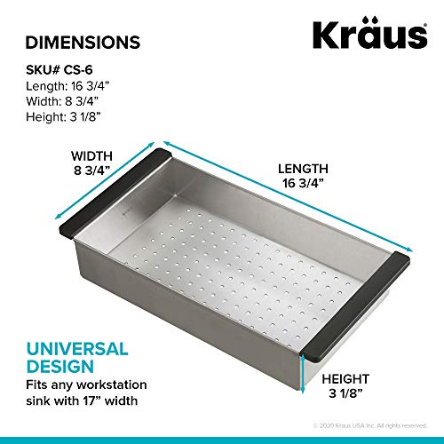 Kraus CS-6 Kore Colander, 16 3/4 inch