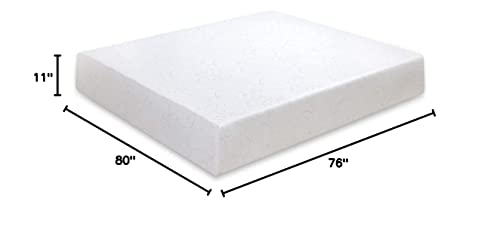 Olee Sleep K11FM03MOLVC Conventional Bed Mattress, King, White