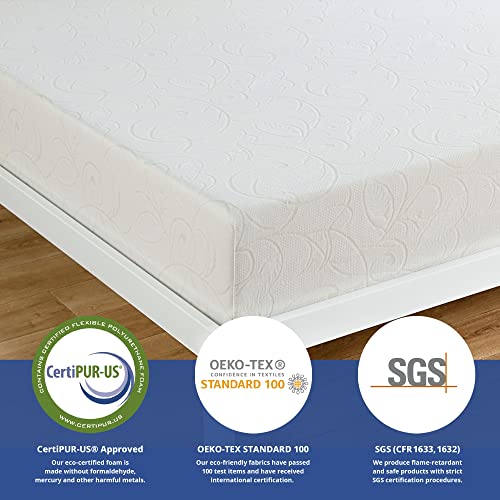 Olee Sleep K11FM03MOLVC Conventional Bed Mattress, King, White