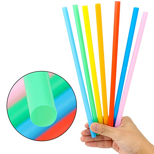 Tomnk 200 Pack Jumbo Smoothie Straws, 10.3 Inch Milkshake Straws Disposable Extra Long