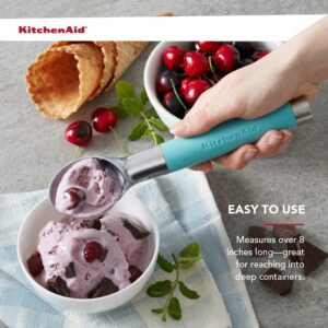 KitchenAid KO117OHAQA Gourmet Ice Cream Scoop, One Size, Matte Aqua Sky