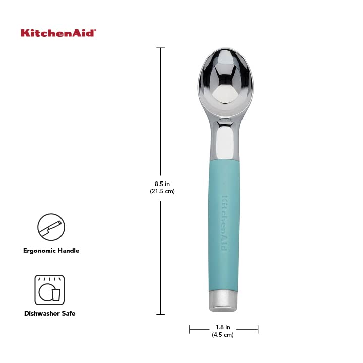 KitchenAid KO117OHAQA Gourmet Ice Cream Scoop, One Size, Matte Aqua Sky