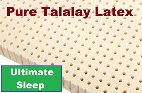 King Original Talalay Latex Mattress Pad Toppers: US Made 2", 3", Many Densities (3" Thick, 14 ILD Soft)