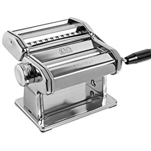 MARCATO Atlas 150 Pasta Machine, Made in Italy, Includes Cutter, Hand Crank, and Instructions, 150 mm, Stainless Steel