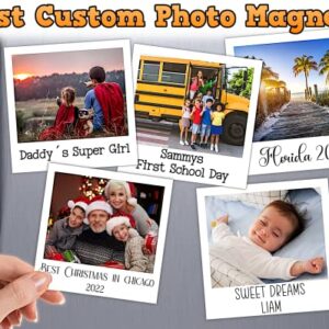 4 pcs Personalized Magnets - Customized Photos Decoration - Fridge Locker Office Home - Custom Magnetic Gifts | Save Your Best Pictures