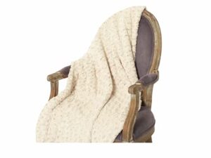 tourance luxury throw, duotone rosebud cream & sahara