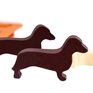 LYWUU Dachshund Dog Shaped Silicone Ice Cube Molds and Tray