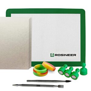 Rosineer Heat Press Starter Kit with and 2" x 3" Premium Nylon Filter Bags Combo (36, 72, 90, 120 microns) - 20 pcs - Bundle