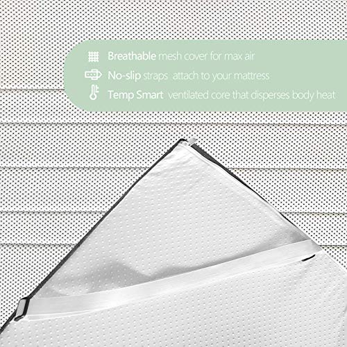 LINCELLI Extra-Luxurious 4-Inch Quilted Double-Layer Memory Foam Mattress Topper, Full Size