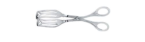 Alessi Pastry Tongs, Silver