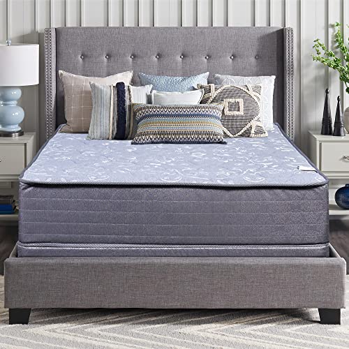 Treaton 11-Inch Firm Foam Encased Euro Top Gel Infused Innerspring Mattress Set with 8" Wood Box Spring/Foundation Set, Full