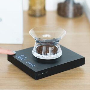 TIMEMORE Coffee Scale, Espresso Scale,Weigh Digital Coffee Scale with Timer,2000 Grams TES006 (Black Plus)