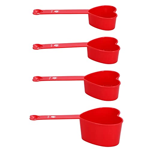 Heart Shaped Measuring Cups, 4-ct. (Red)