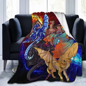 zhenhuan 3d printing blanket fleece super bed soft blanket throw lightweight cozy luxury anti pilling blanket microfiber warm flannel blanket, 80''x60''