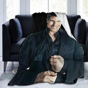 blanket tom cruise super soft and comfortable fleece blanket throw blanket picnic blankets camping blanket beach blanket for decoration bedroom living room yoga … (50"x40")