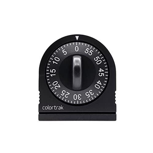 60 Minute Wind Up Timer, Visual Mechanical Timer, from 0 to 60 Minutes, for Kitchen, Hair Color Processing, Tanning Time, Kids' Home and Classroom Activities or Timeouts, Black