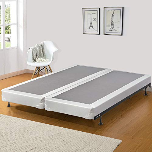 Greaton 4-Inch Split Low Profile Metal Fully Assembled Traditional Box Spring/Foundation for Mattress, Queen, 59x79