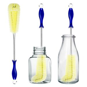 long bottle brush cleaner -16" bottle cleaning brush flexional water bottle cleaner washer tool for water bottles,cup,tumblers or wine stemware