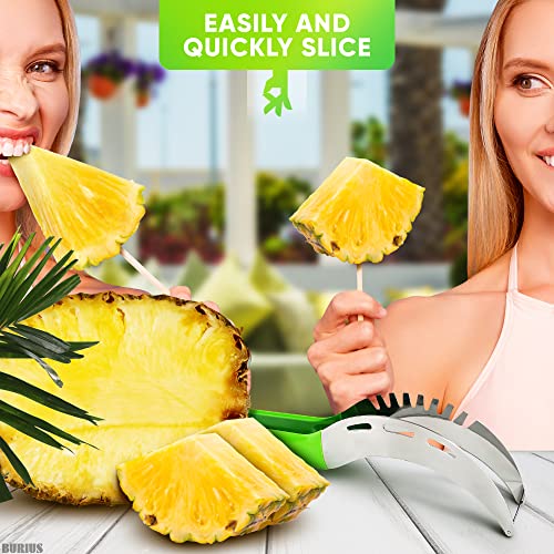 Stainless Watermelon Slicer Cutter Tool - Easy Slicer Watermelon and Pineapple Cutter Slicer Stainless Steel Vegetable Cutter - Cutters for Fruit Cut Outs Unique Kitchen Gadgets Watermelon Knife