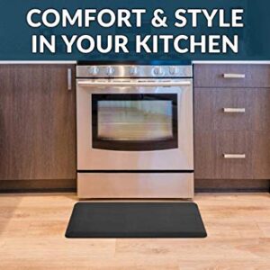 ComfiLife Anti Fatigue Floor Mat – 3/4 Inch Thick Perfect Kitchen Mat, Standing Desk Mat – Comfort at Home, Office, Garage – Durable – Stain Resistant – Non-Slip Bottom (20" x 32", Black)