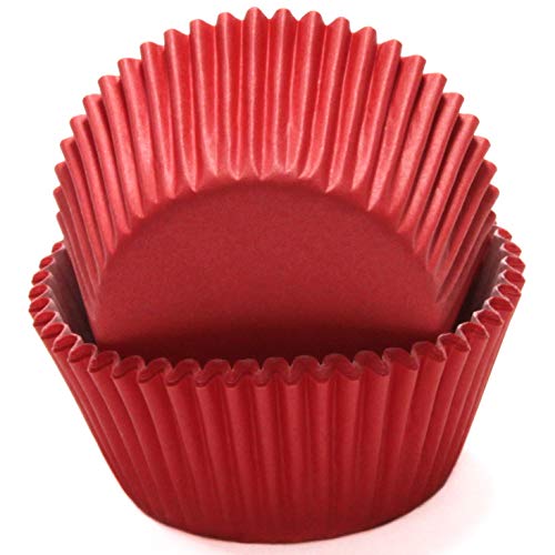 Chef Craft Classic Cupcake Liners, 50 count, Bright Red