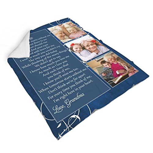 Personalized When Tomorrow Starts Without Me Blanket Bereavement Gifts for Loss of Mother Husband Sympathy Gifts for Loss of Mom Dad Condolence Gifts Throw Blanket