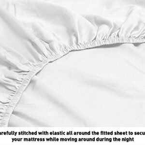 Home Sweet Home 300 Thread Count 100% Egyptian Cotton Hypoallergenic Down Alternative 2" Inch Mattress Topper with All-Around Fitted Bed Skirt - 1000 Grams Filling (King Size)