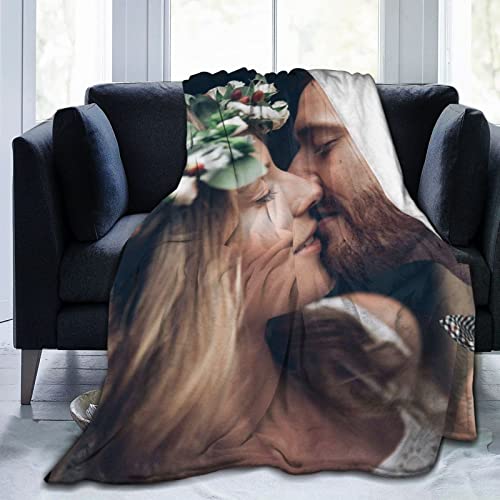 Custom Collage Blanket Personalized Blanket with Photos Customized Picture Throw Blanket for Adult Kid Family Friend Birthday Christmas Mothers Fathers Valentines Day Wedding Customized Gifts 50"x40"