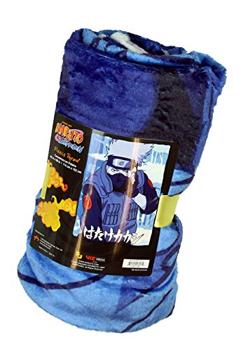 Seven Times Six Naruto Shippuden Kakashi Hatake Japanese Script Super Plush Fleece Throw Blanket