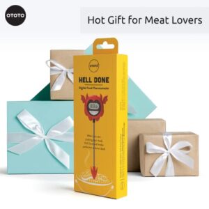 Hell Done Meat Thermometer Digital by OTOTO - Food Thermometer for Cooking Thermometer for Meat, Digital Thermometer, Cooking Gifts, Cooking Gadgets, Cool Kitchen Gadgets