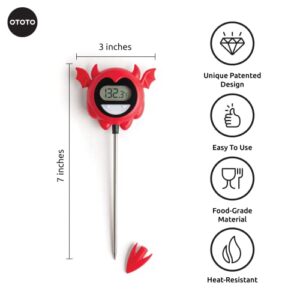 Hell Done Meat Thermometer Digital by OTOTO - Food Thermometer for Cooking Thermometer for Meat, Digital Thermometer, Cooking Gifts, Cooking Gadgets, Cool Kitchen Gadgets